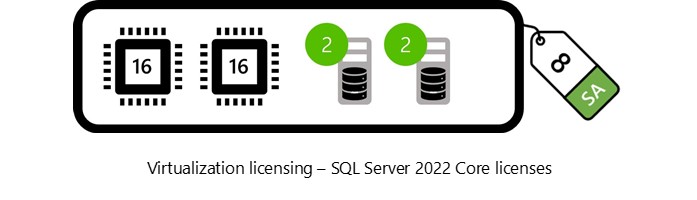 Virtualization licensing: Per Core (individual virtual machines ...