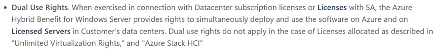 Additional rights for Windows Server Datacenter licenses - LicenseVerse