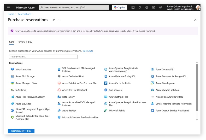 AZURE RESERVATIONS - LicenseVerse